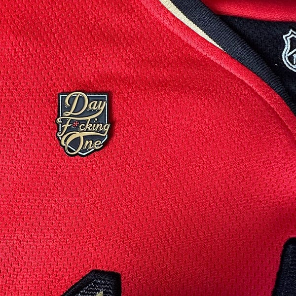 "Day F*cking One" Vegas Golden Knights Enamel Lapel Pin - Vegas Sports Shop