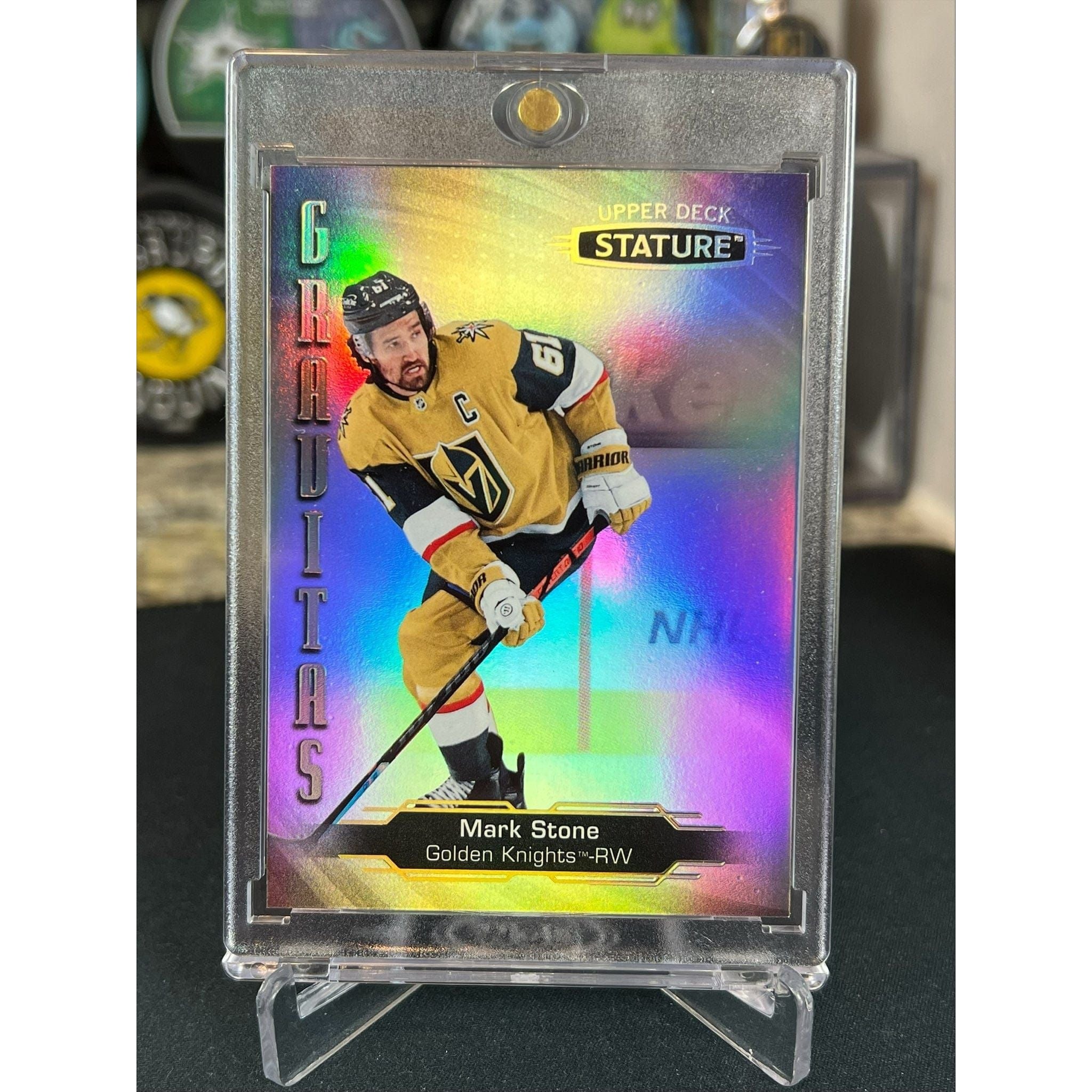 Mark Stone Hockey Card Gravitus Stature Base - Vegas Sports Shop